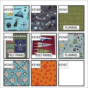 Boy Cub Scouts Bobcat Fabric by Fat Quarter FQ Half Many Patterns ...