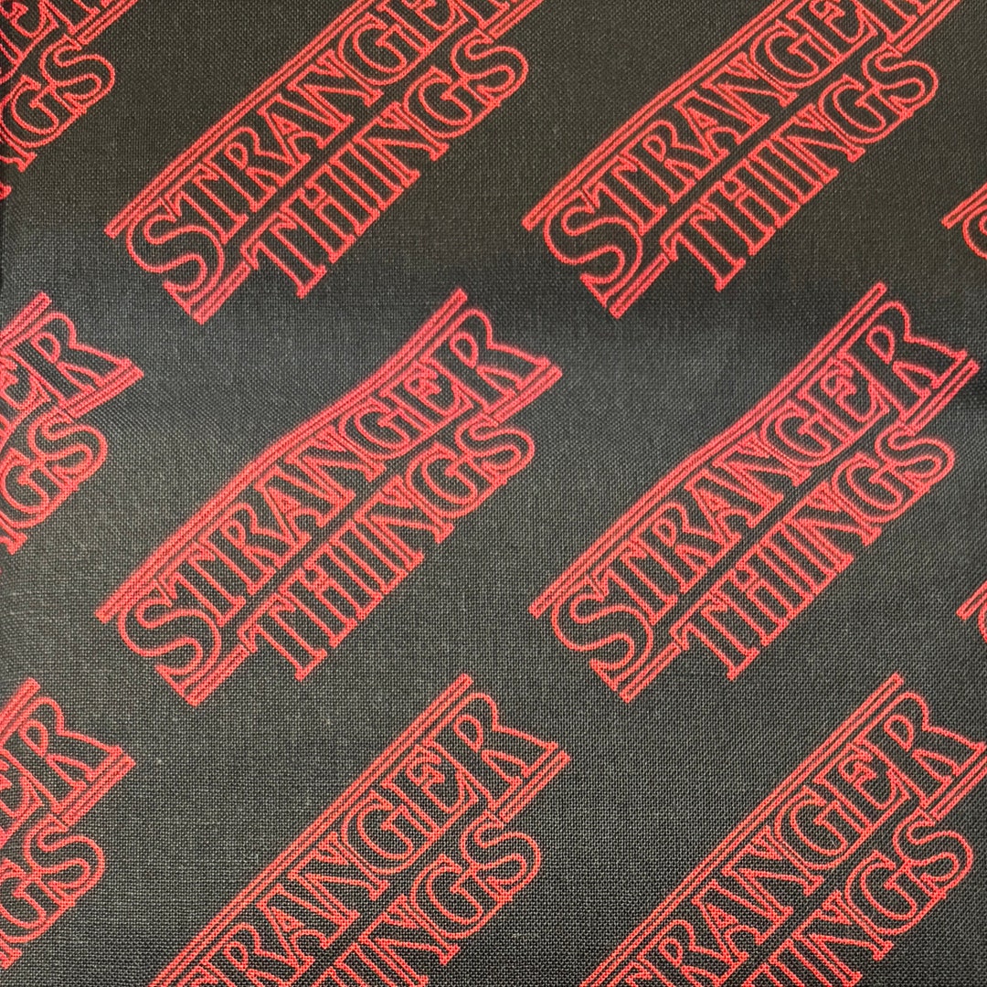 Stranger Things Logo Fabric by Fat Quarter FQ Half 100% Cotton 1/4 Yard ...