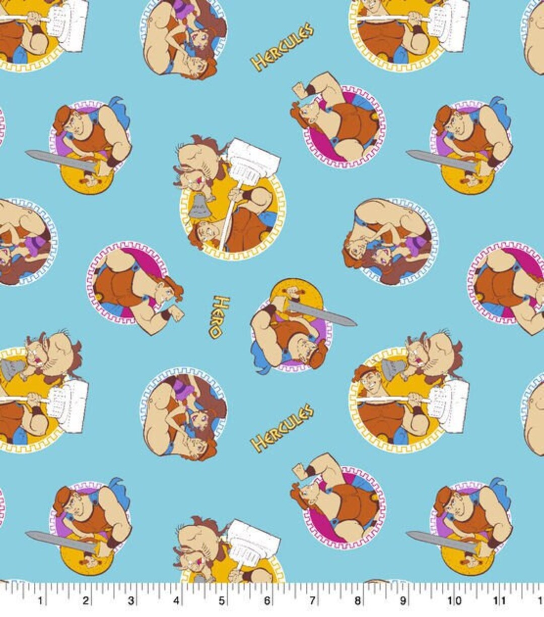 Hercules Fabric by Fat Quarter FQ Half Patterns Available 100% Cotton 1 ...
