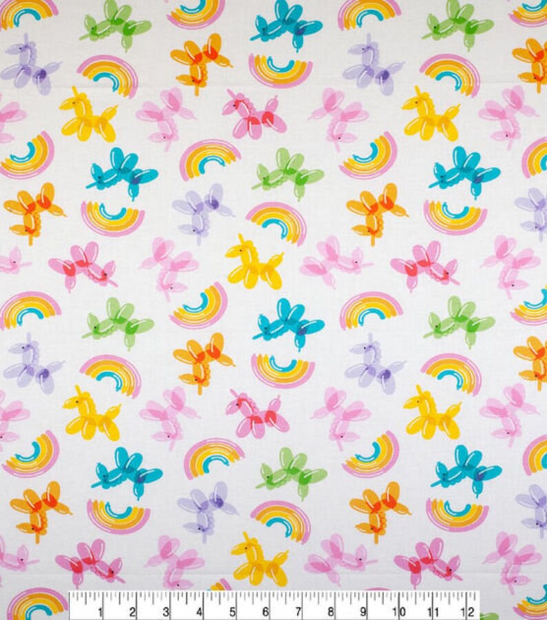Birthday Balloons Fabric by Fat Quarter FQ Half Many Patterns | Etsy