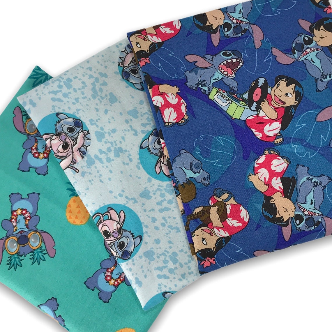 Lilo and Stitch Fat Quarter Lot Bundle Mystery Set of 1 7 | Etsy
