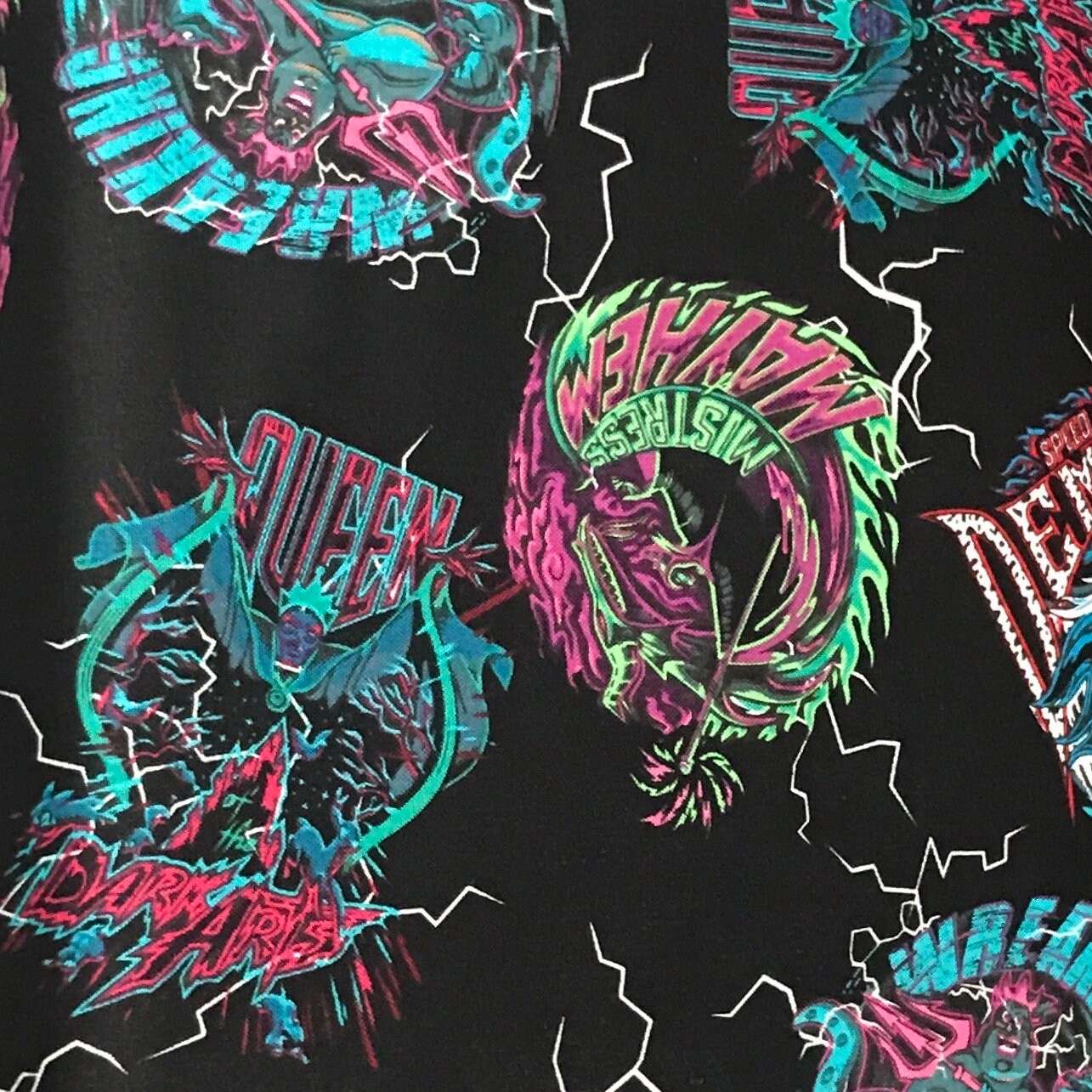 Disney Villains Ursula Hades Scar Jafar Cruella De Vil Fabric - Etsy