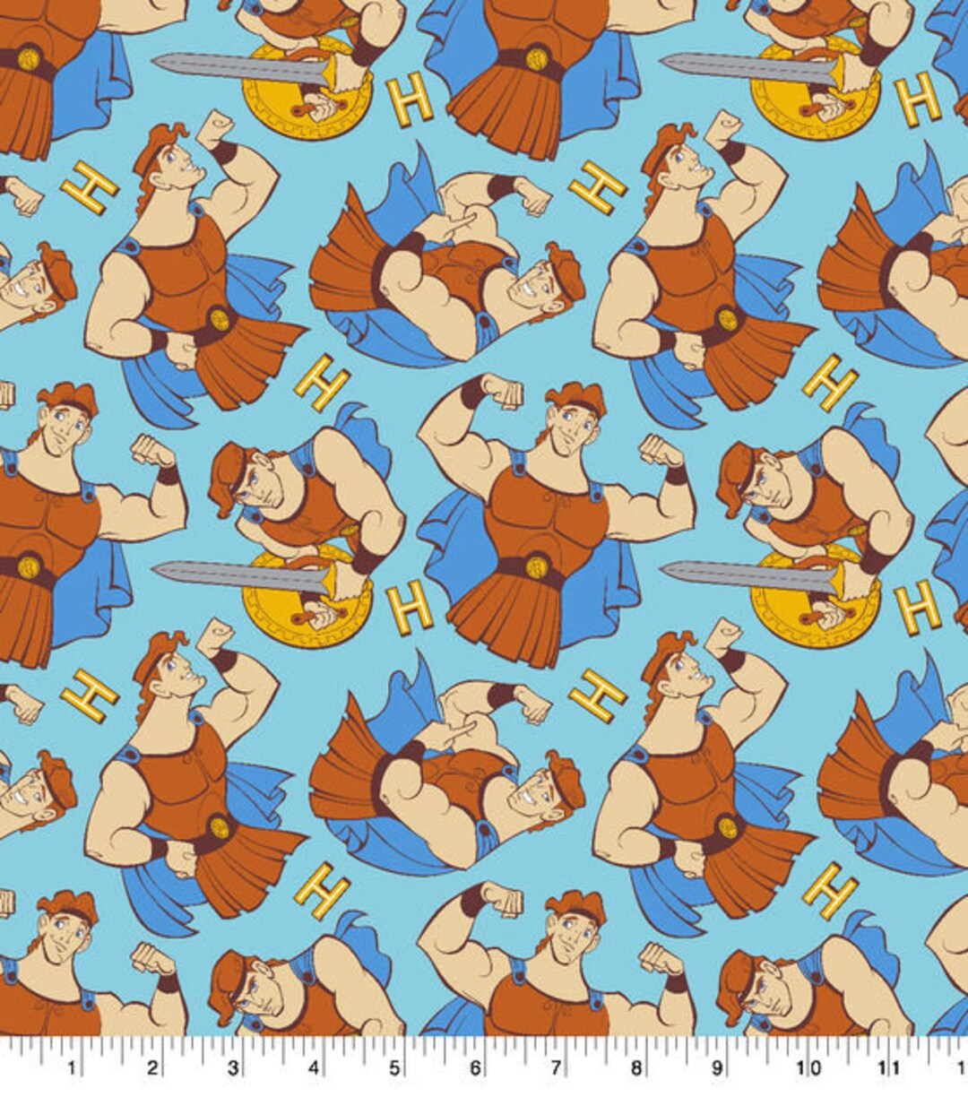 Hercules Fabric by Fat Quarter FQ Half Patterns Available 100% Cotton 1 ...