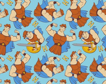 Hercules Fabric by Fat Quarter FQ Half Patterns Available 100% Cotton 1 ...