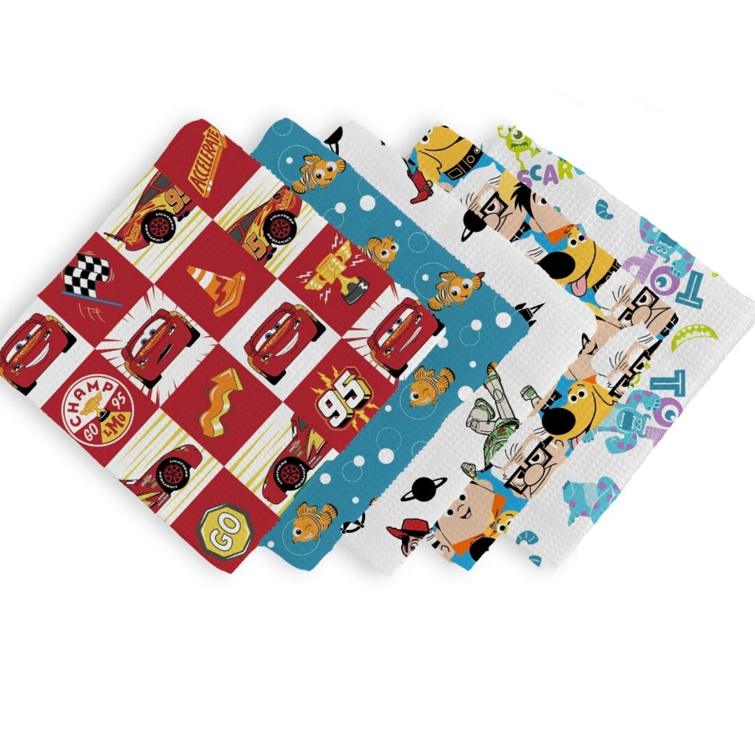 Disney Pixar 5 Piece Bundle Fat Quarter Fabric Many Patterns Available ...