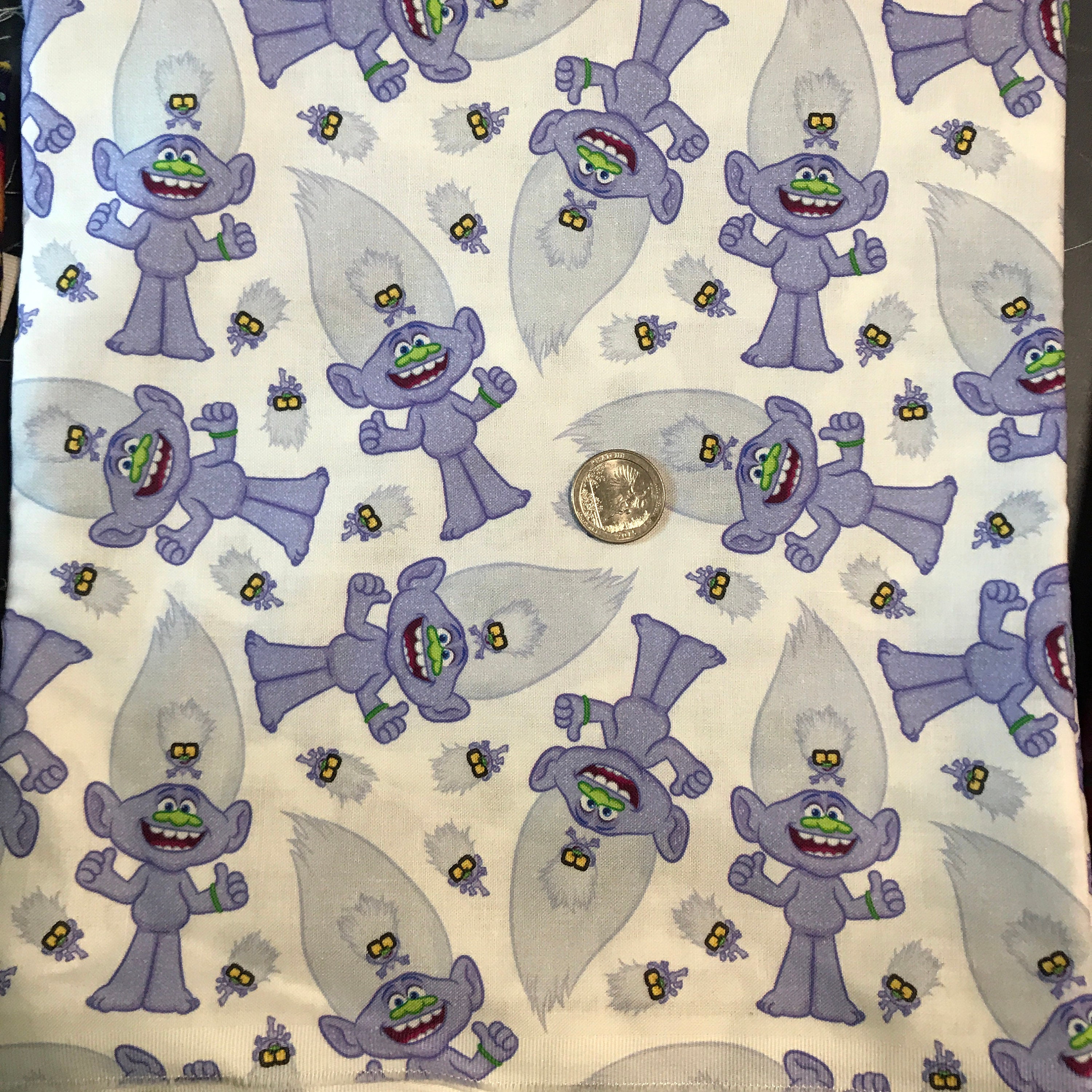 Trolls Fabric by Fat Quarter FQ Half Yard Many Patterns Available 100% ...