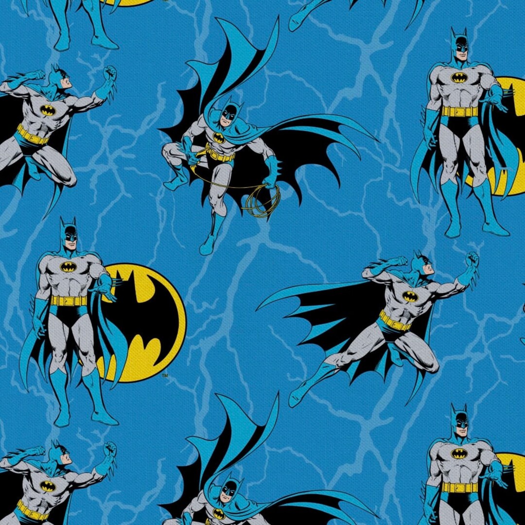 Batman DC Comics Print Fabric by the Yard FBTY Fat Quarters FQ Half 100 ...