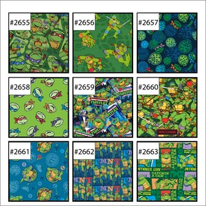 TMNT Teenage Mutant Ninja Turtles in a Half Shell Fabric by the Yard ...