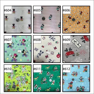 Mickey Mouse Print Fabric by the Yard FBTY Fat Quarters FQ - Etsy