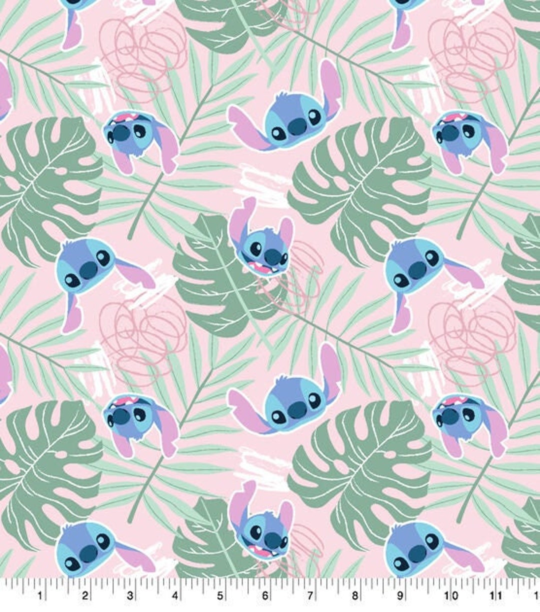 Lilo and Stitch Print Fabric by the Yard FBTY Fat Quarters FQ Half 100% ...