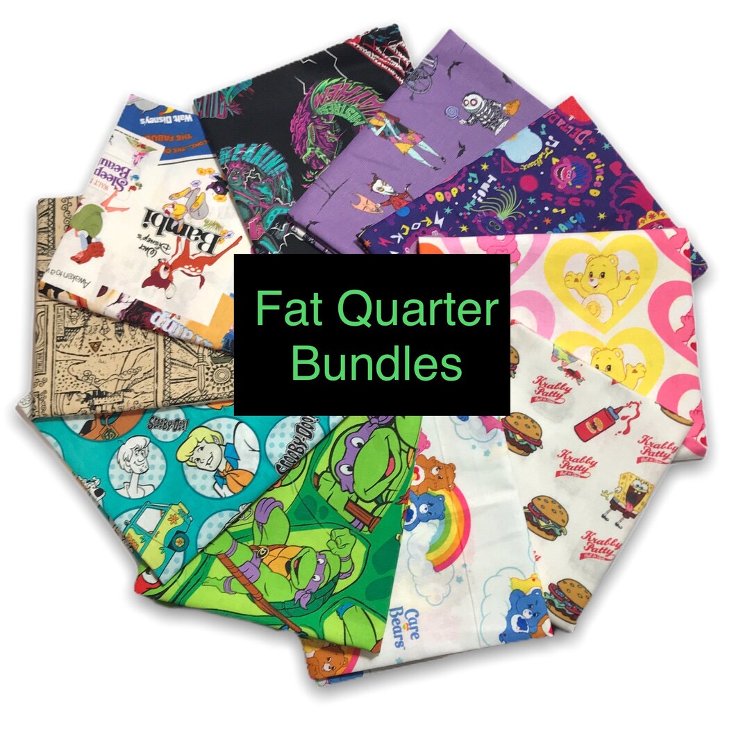 Cartoon Fat Quarter Lot Bundle Mystery Set of 3 - 20 Random NO ...