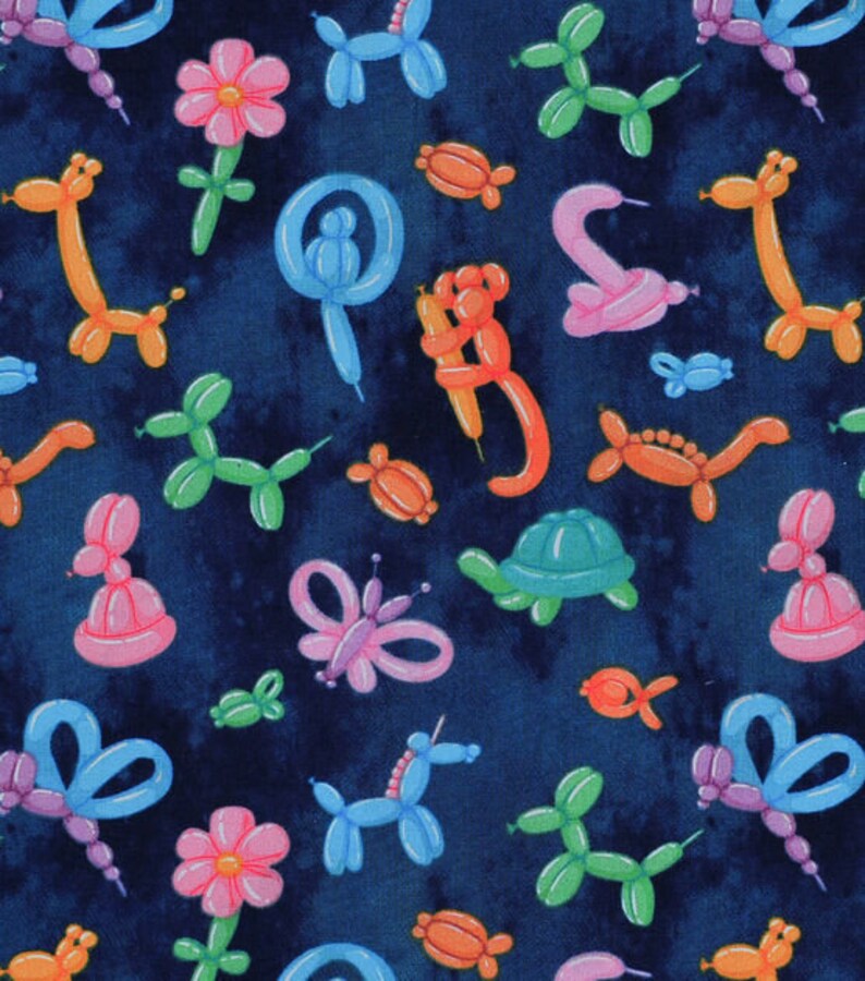 Birthday Balloons Fabric by Fat Quarter FQ Half Many Patterns | Etsy