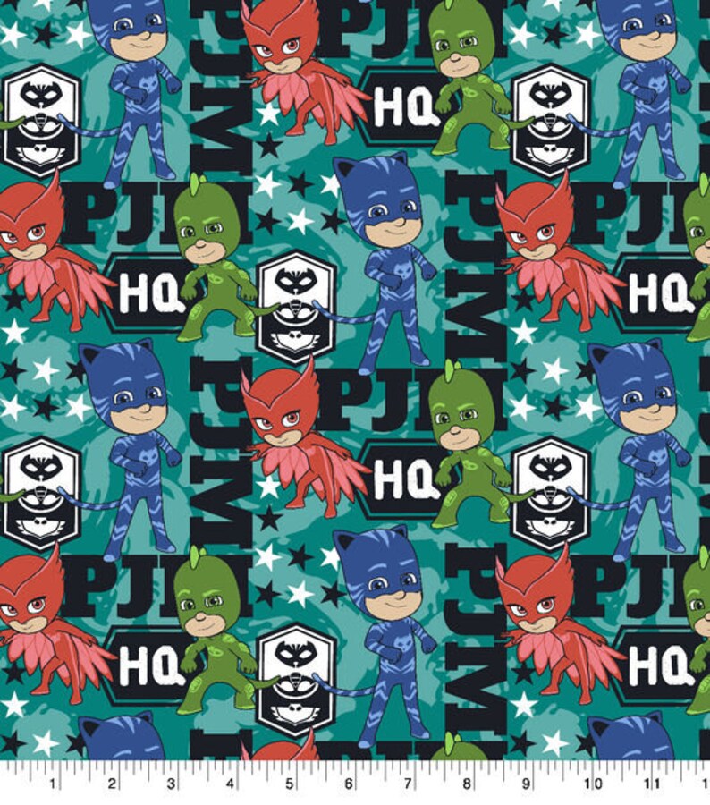 PJ Mask Fabric Fat Quarter Lot Bundle Mystery Set of 1 3 NO - Etsy