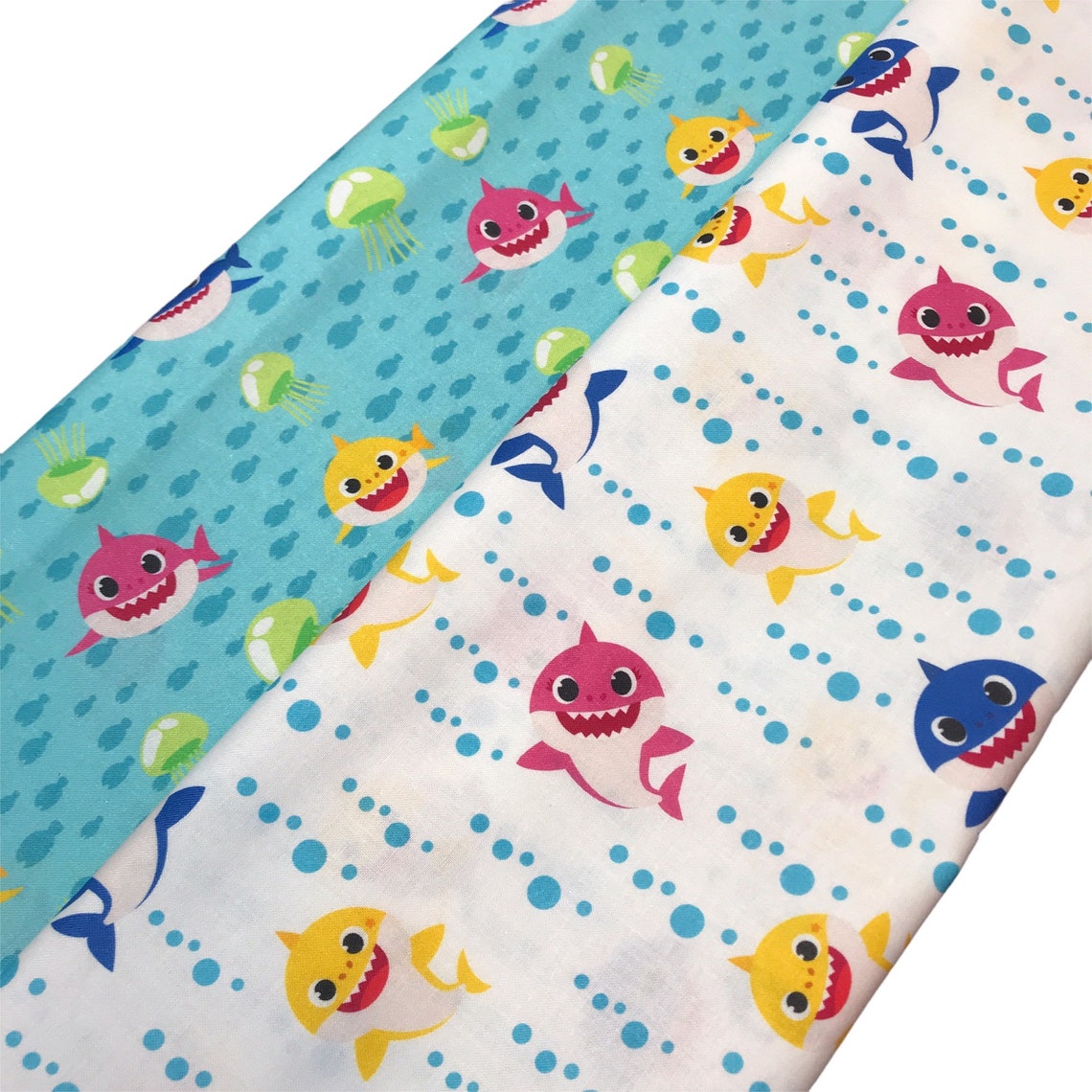 Baby Shark Print Fabric By the Yard FBTY Fat quarters FQ Half | Etsy