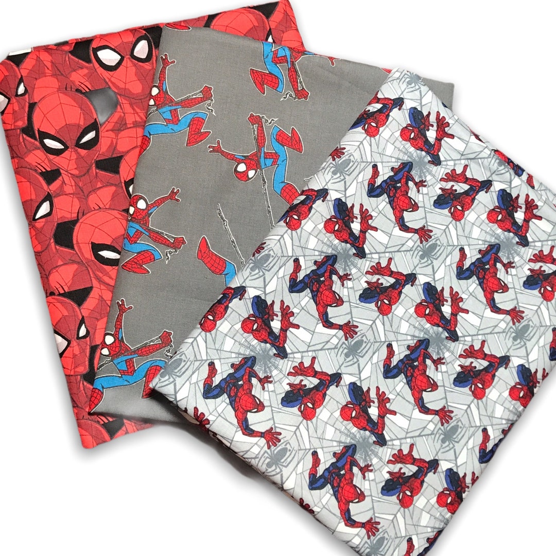 Marvel Avengers Spiderman Comic Fabric by Fat Quarter FQ Half Many ...