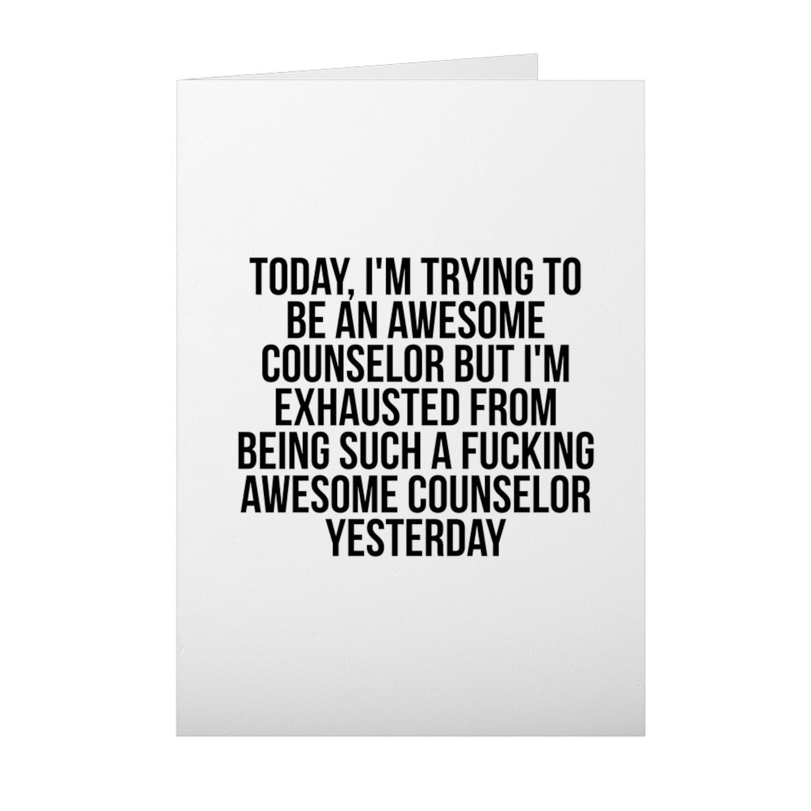 Counselor Card Counselor Gift Birthday Card for Counselor | Etsy