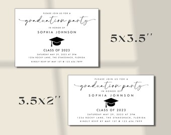 Graduation Party Invitation Template Printable Class of 2023 - Etsy
