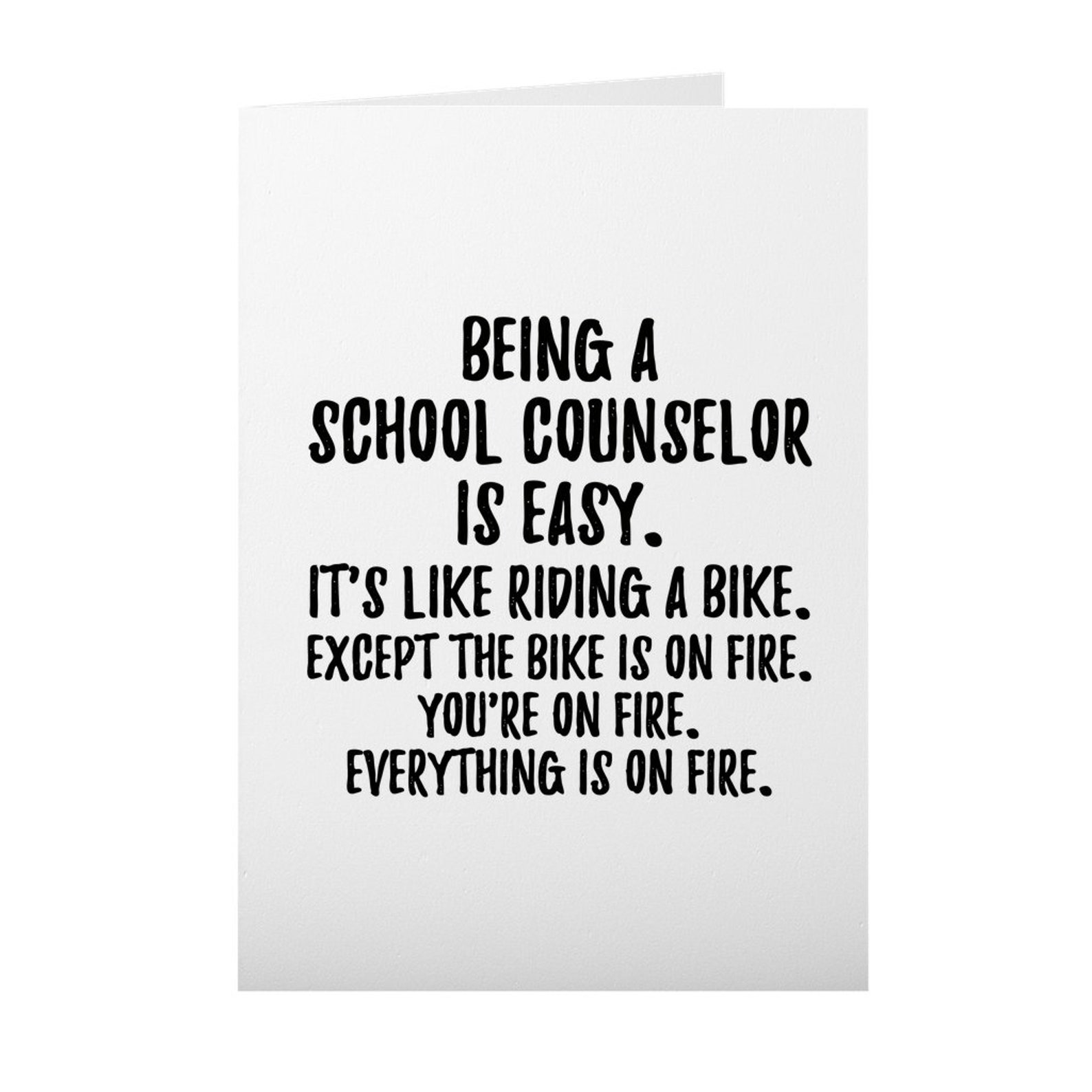 School Counselor Card Counselor Gift Birthday Card for | Etsy