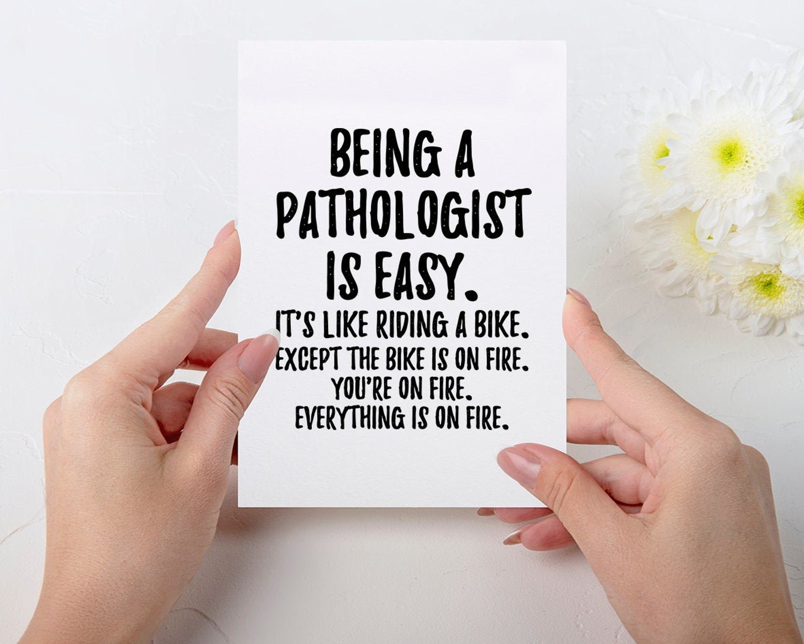 Pathologist Card Pathologist Gift Birthday Card for | Etsy