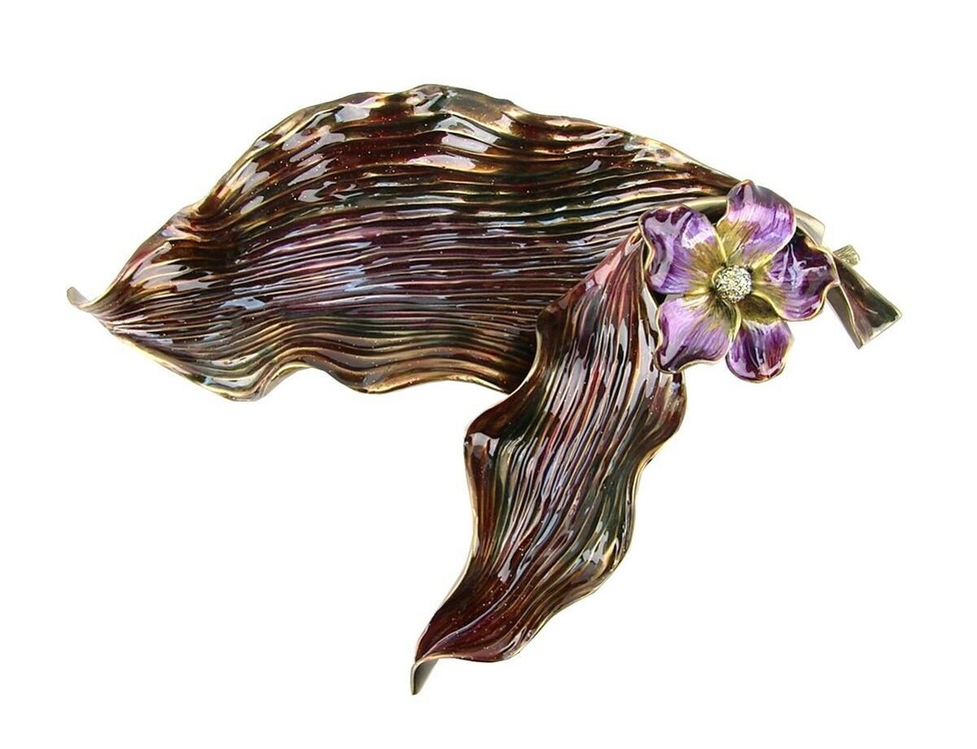 Jay Strongwater Dish Handprinted Hand-set Multicolor Swarovski Crystals ...