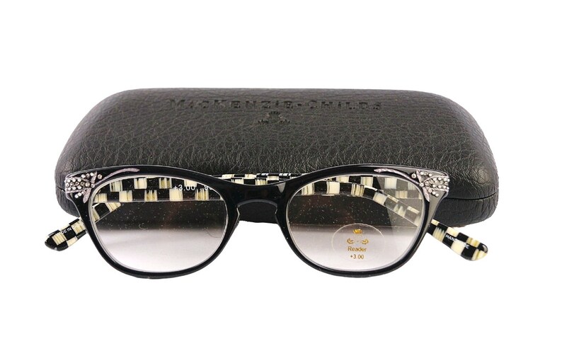 Mackenzie Childs X 3.00 Readers Courtly Check Rare Style Brand - Etsy