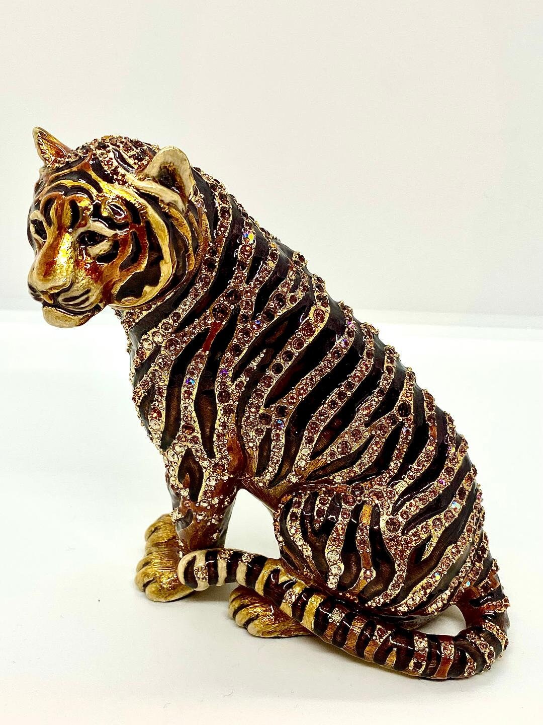 Gorgeous Jay Strongwater Large Tiger Figurine New in Original Box 100% ...
