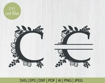 Buffalo Plaid Letter Y Split Monogram SVG Christmas Monogram - Etsy