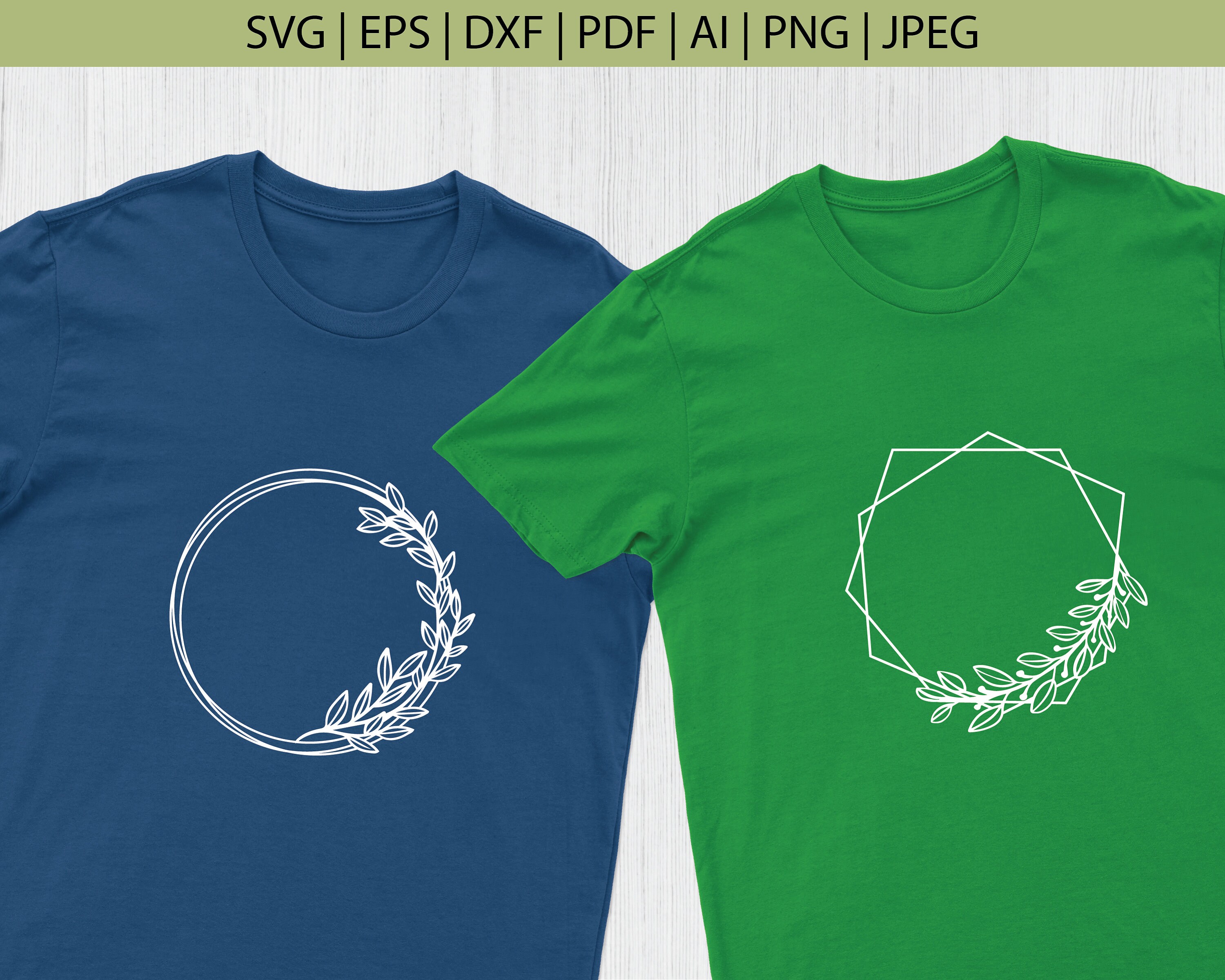 Circle svg bundle circle frame svg circle wreath svg floral | Etsy