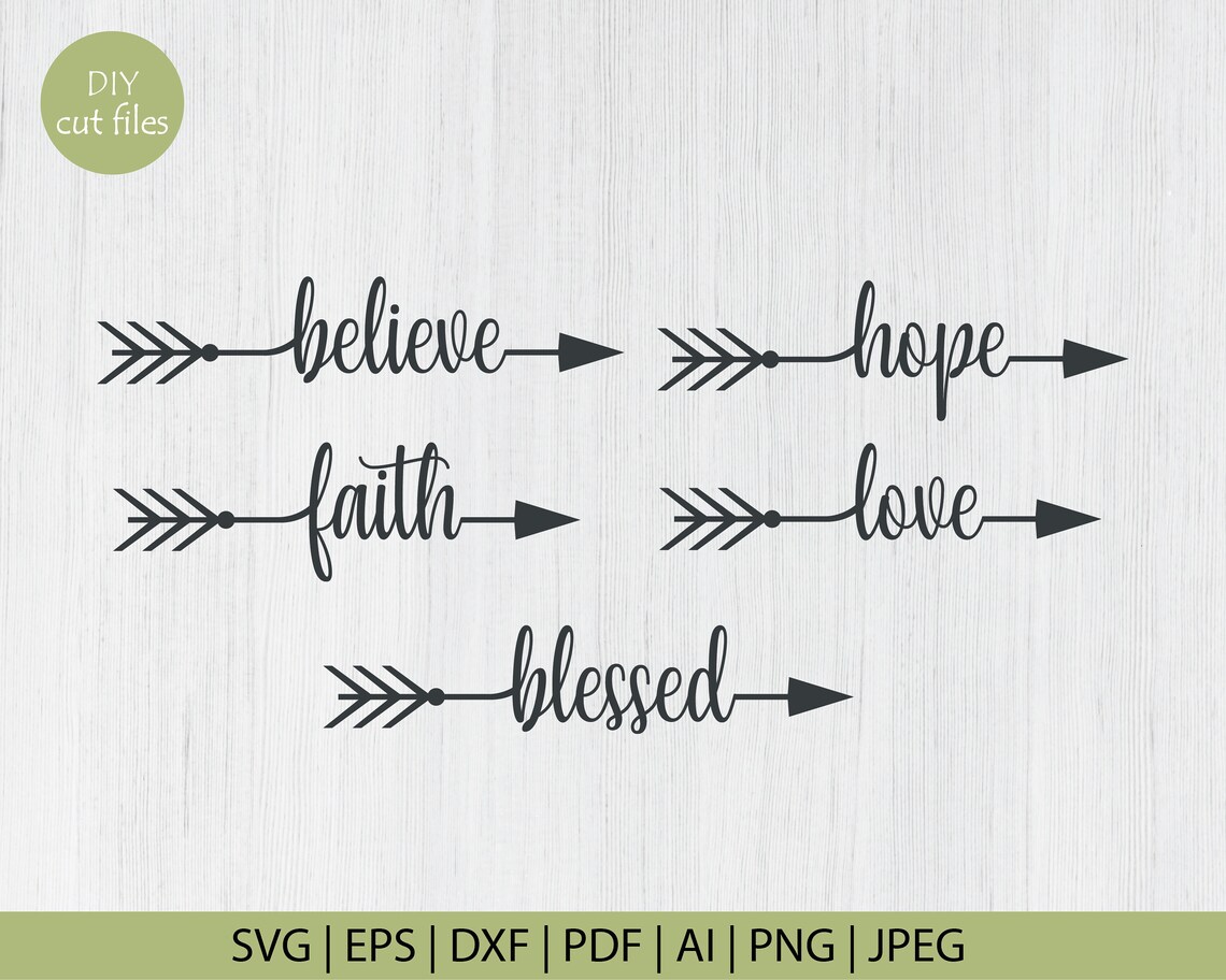 Arrow Words Svg Arrows Word Svg Arrow Svg Love Arrow Svg - Etsy UK