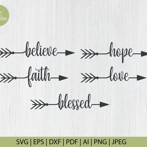 Arrow Words Svg, Arrows Word Svg, Arrow Svg, Love Arrow Svg, Arrows ...