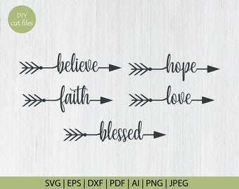 Blessed Arrow Svg | Etsy