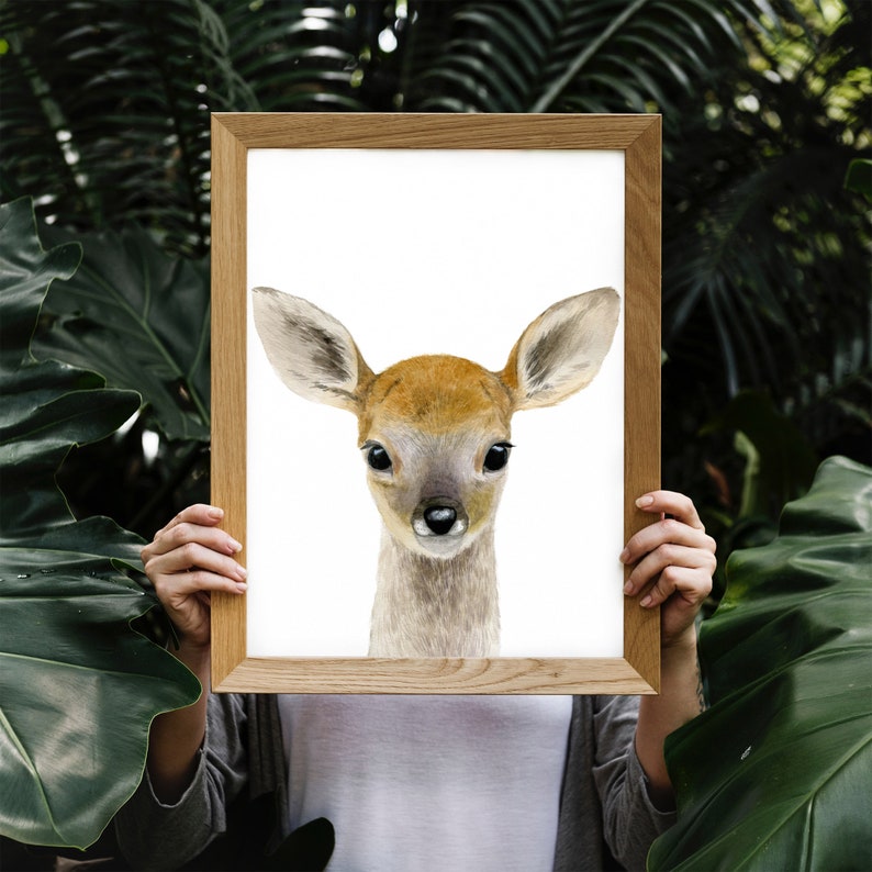 Deer Poster Nursery Wall Art DIGITAL DOWNLOAD Printable | Etsy