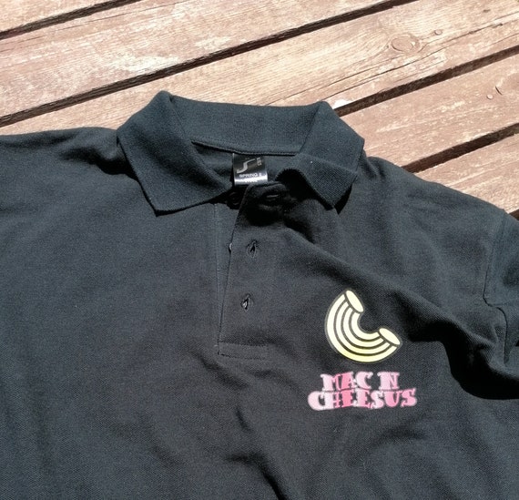 Mac 'n Cheese Mac 'n Cheesus Logo Polo T-shirt - Etsy
