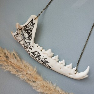 Red Fox Jawbone Necklace - Etsy