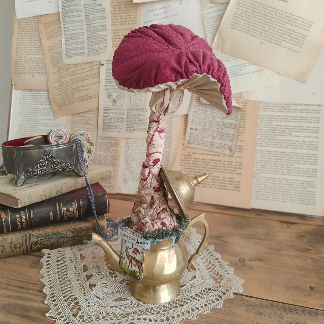 Fabric Fungi, Botanical Dyed Home Decor, Christmas Gift, Textile ...