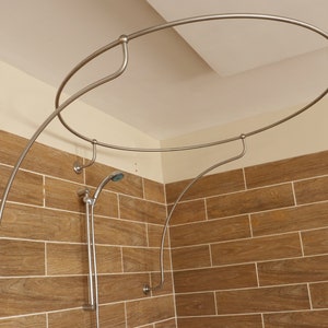 Circle Shaped 360 Degrees Shower Curtain Rod for Bathroom Fitting and ...