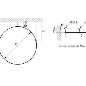 Circle Shaped 360 Degrees Shower Curtain Rod for Bathroom, Fitting and ...