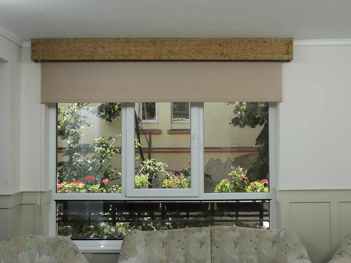 Rustic Window Valance, Cornice Board, Pelmet Box, Curtain Box- Veneered ...