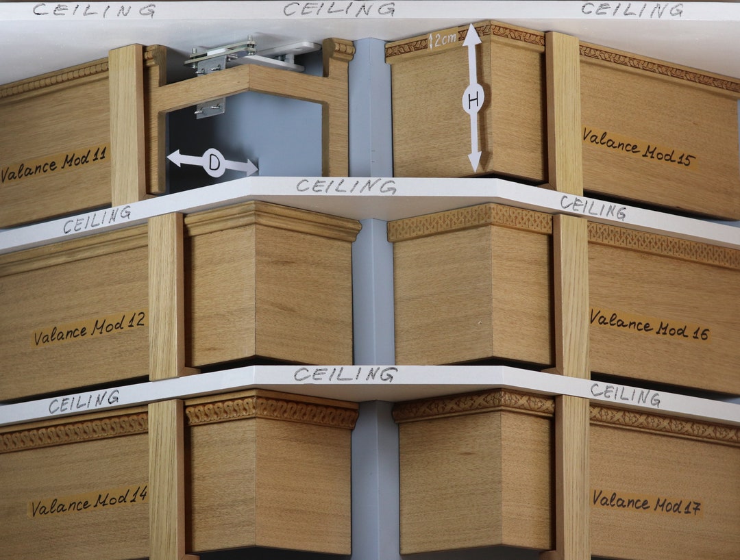 Window Valance, Cornice Board, Pelmet Box, Curtain Box- Veneered MDF ...