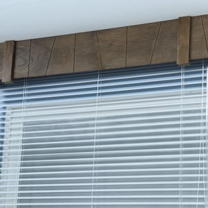 Window Valance, Cornice Board, Pelmet Box- Veneered MDF OAK Mod. 103 ...