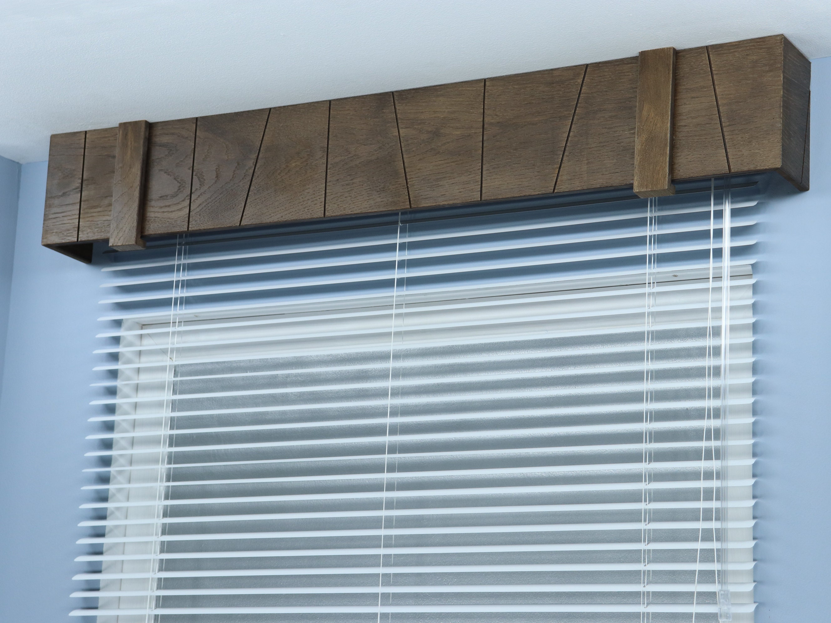 Window Valance, Cornice Board, Pelmet Box- Veneered MDF OAK Mod. 103 ...