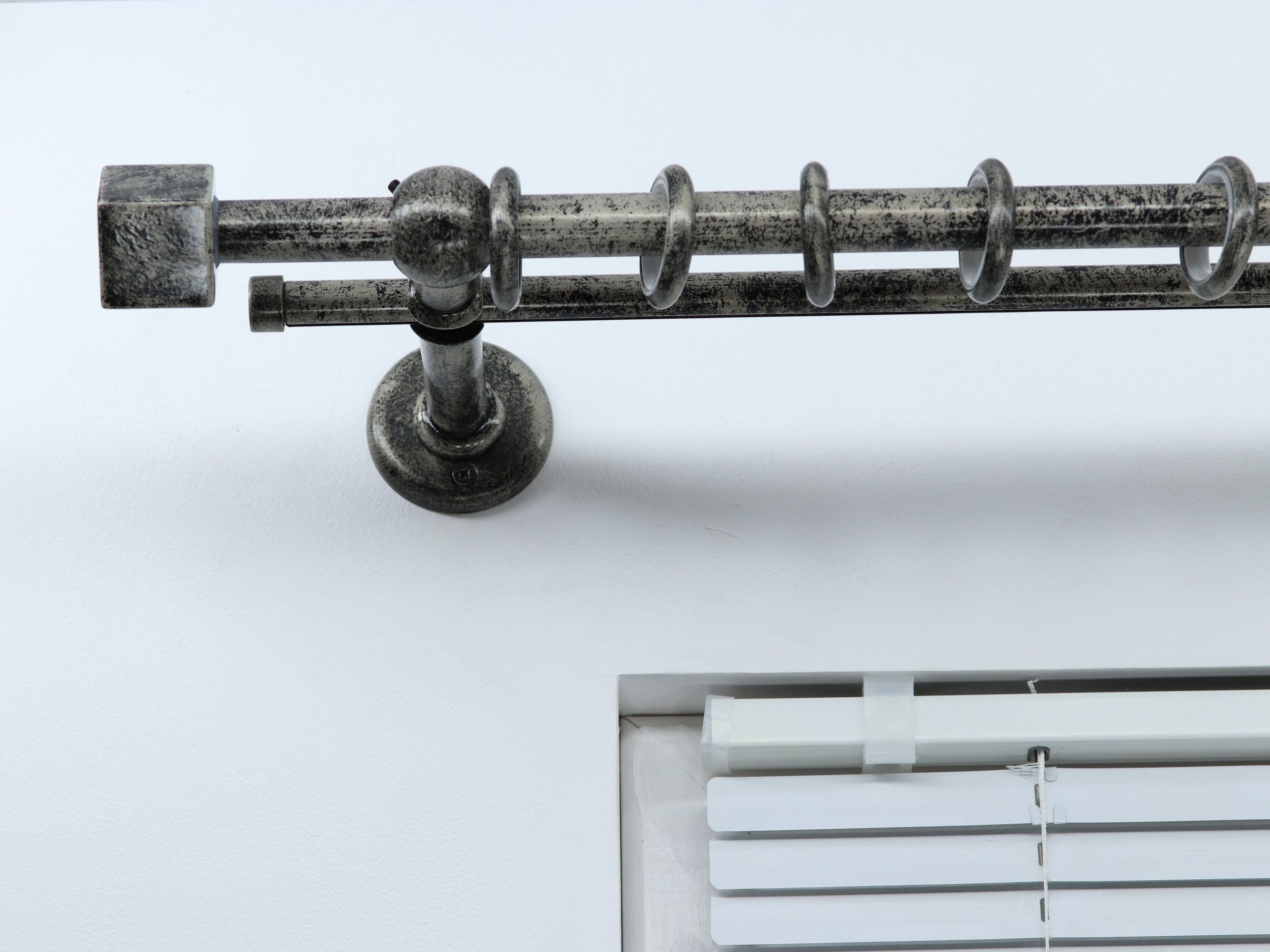 Double Curtain Rod & Rail With Different Pipes for Window - Etsy