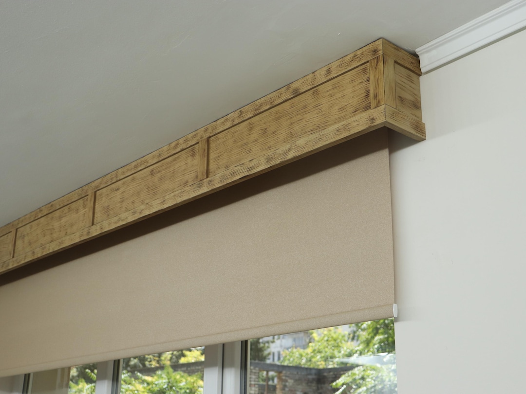 Rustic Window Valance, Cornice Board, Pelmet Box, Curtain Box- Veneered ...
