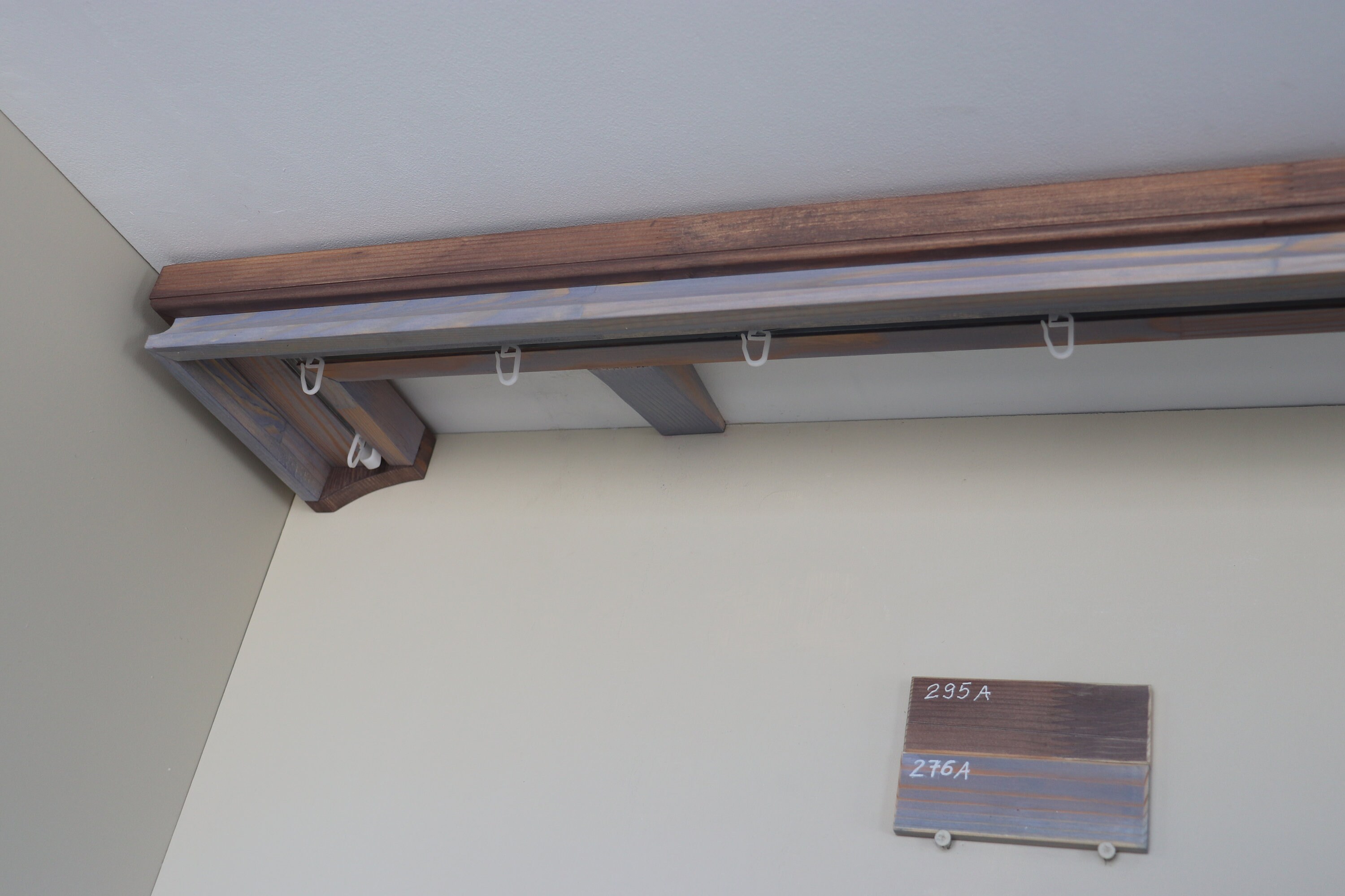 Single Wooden Window Cornice & Rail Two Colours with | Etsy