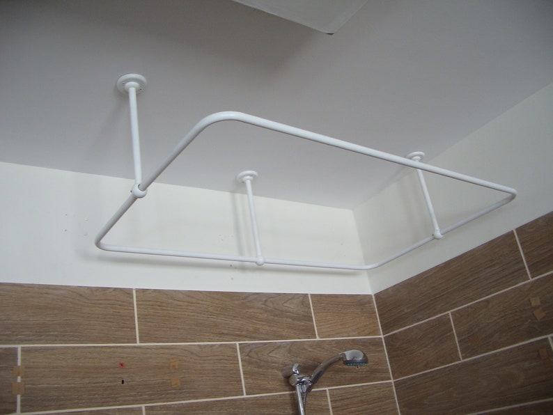 Rectangle Shaped 360 Degrees Shower Curtain Rod for Bathroom, Fitting ...