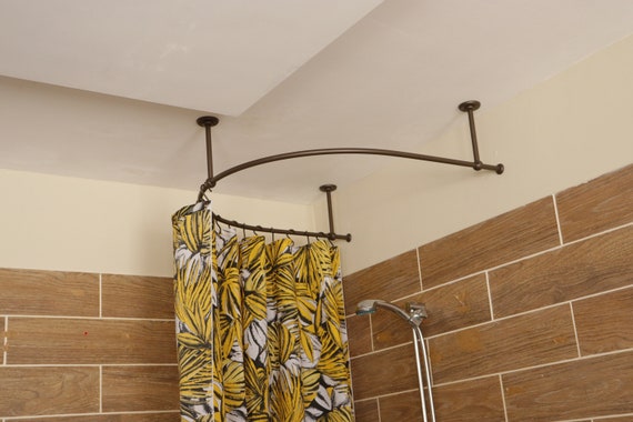 U Shaped Oval 180 Degrees Shower Curtain Rod for Bathroom | Etsy