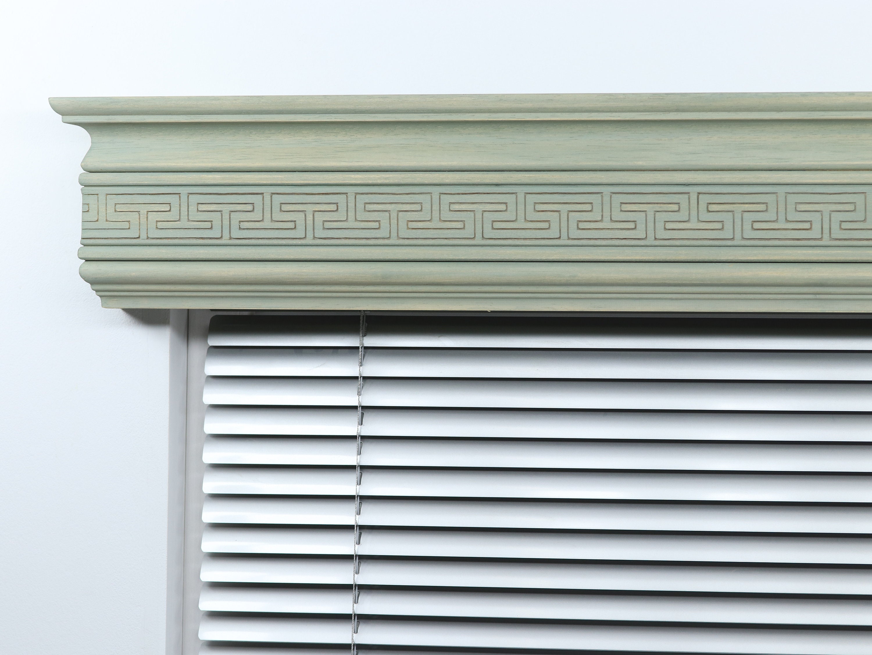 Window Valance, Cornice Board, Pelmet Box- Wooden Mod. 4, Meander ...