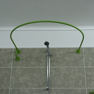 U-shaped Oval 180 Degrees Shower Curtain Rod for Bathroom, Fitting and ...