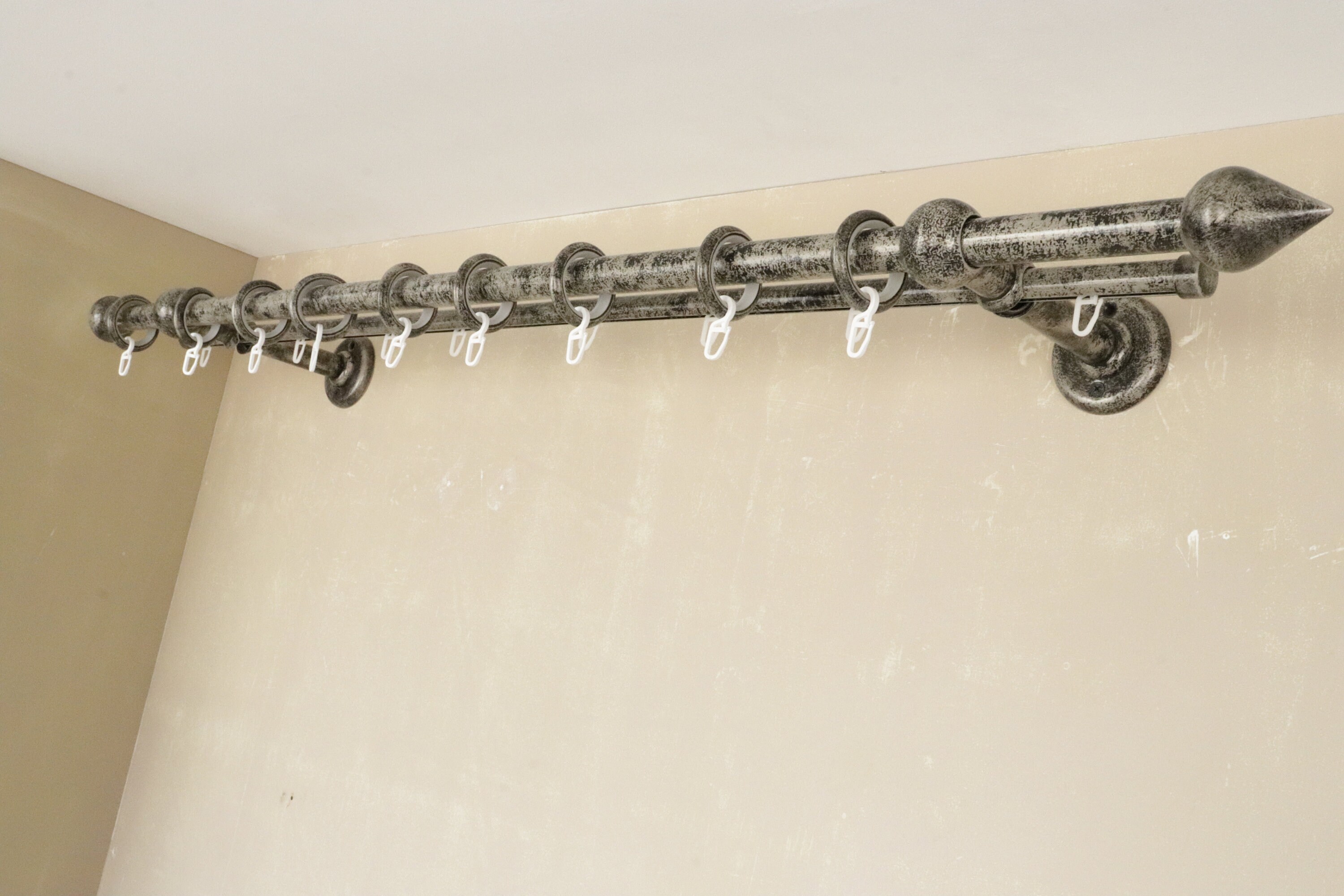 Double Curtain Rod & Rail With Different Pipes for Window | Etsy