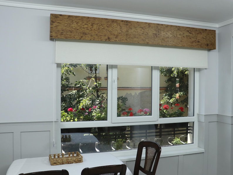 Rustic Window Valance, Cornice Board, Pelmet Box, Curtain Box- Veneered ...